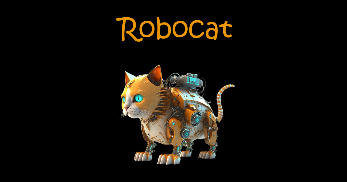 Robocat - Robocat - Sticker | TeePublic