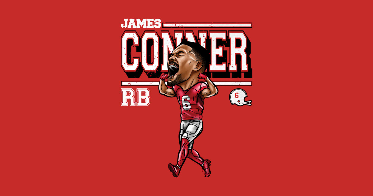 james conner cartoon - Football Player - T-Shirt | TeePublic