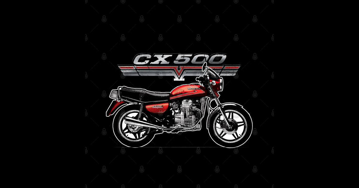 Honda CX500 - the great classic - Honda Cx500 - Sticker | TeePublic