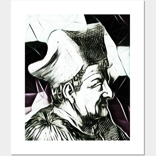 Lorenzo Valla Black And White Portrait | Lorenzo Valla Artwork 3 ...