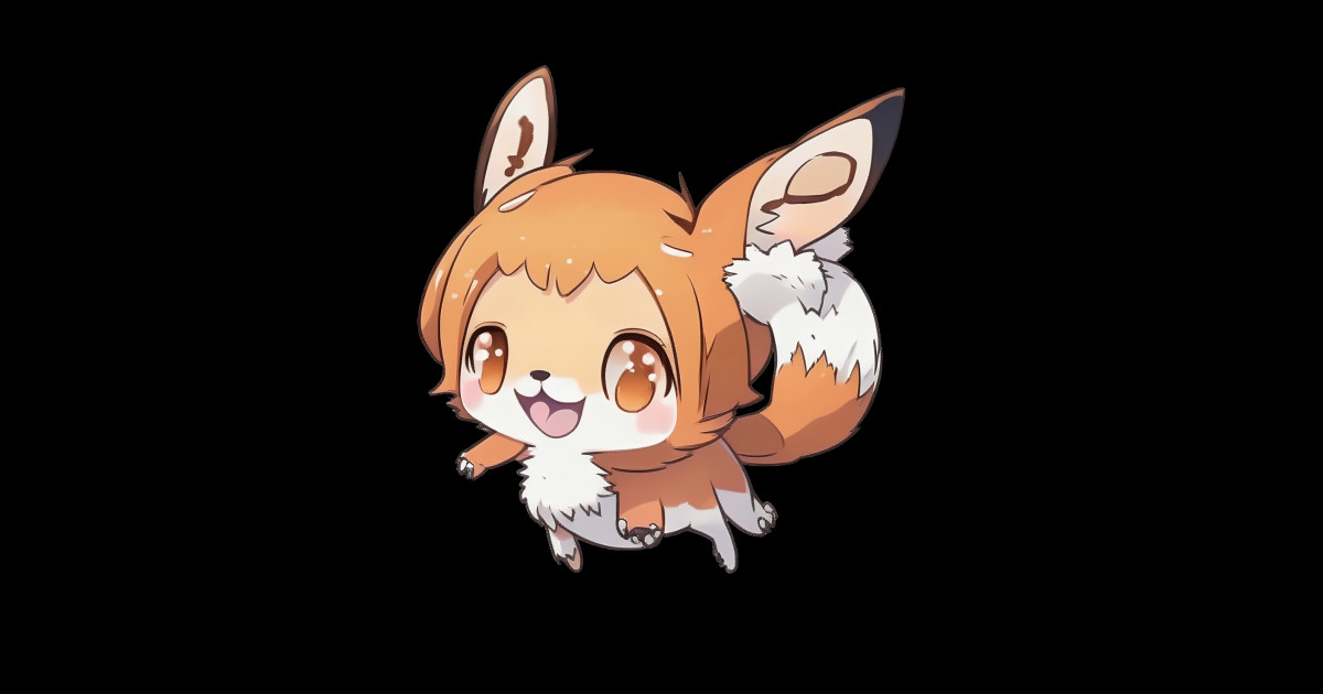 Cute Little Anime Animal - Anime Characters - Sticker | TeePublic