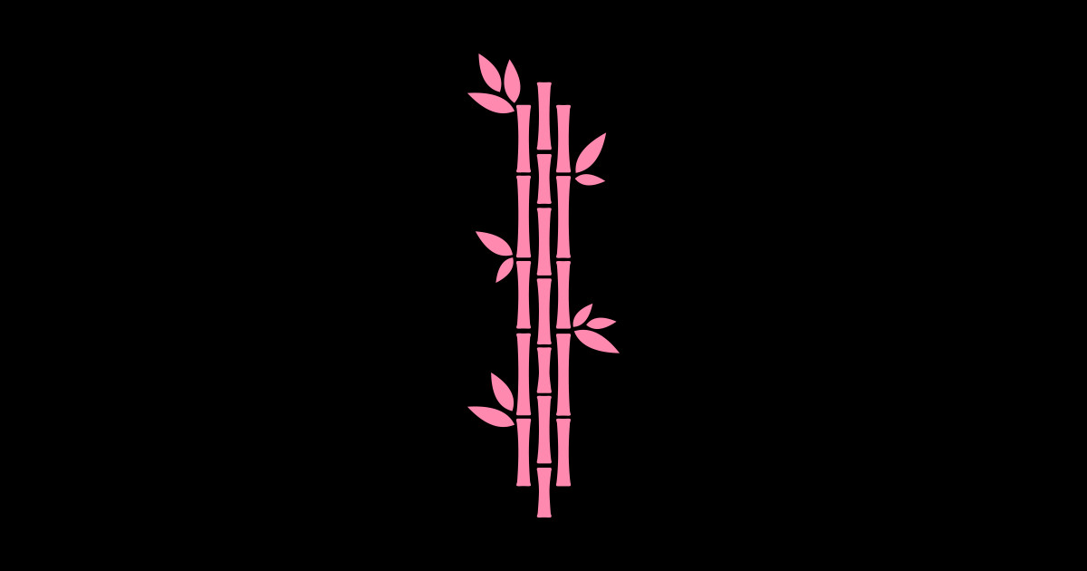 Bamboo Pink Transparent - Bamboo - Sticker | TeePublic