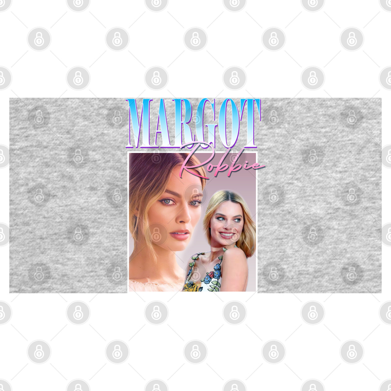 Margot Robbie Retro Design - Margot Robbie Retro - T-Shirt | TeePublic