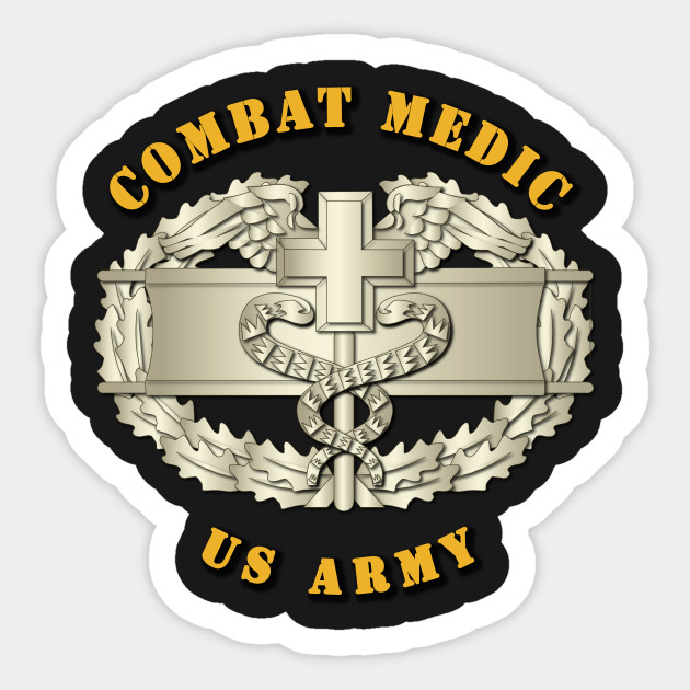 Combat Medic Badge - Combat Medic Badge - Sticker | TeePublic