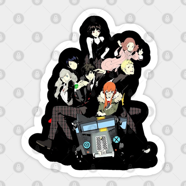 Shin Megami Morgana Mini Bus - Shin Megami - Sticker | TeePublic