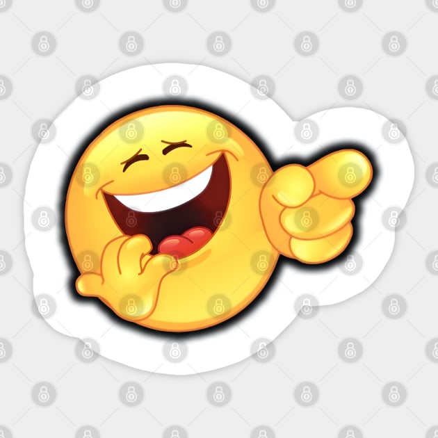 Laughing Face Emoji - Laughing Emoji - Sticker | TeePublic