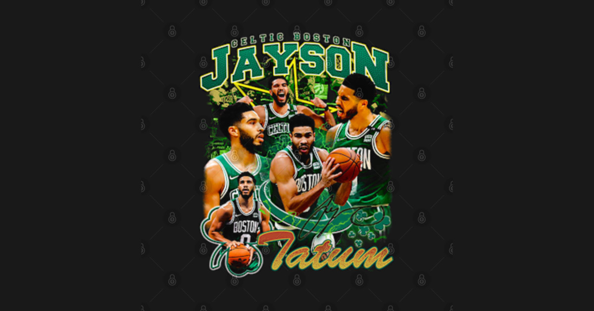 Jayson Tatum Retro Collage - Jayson Tatum - T-Shirt | TeePublic