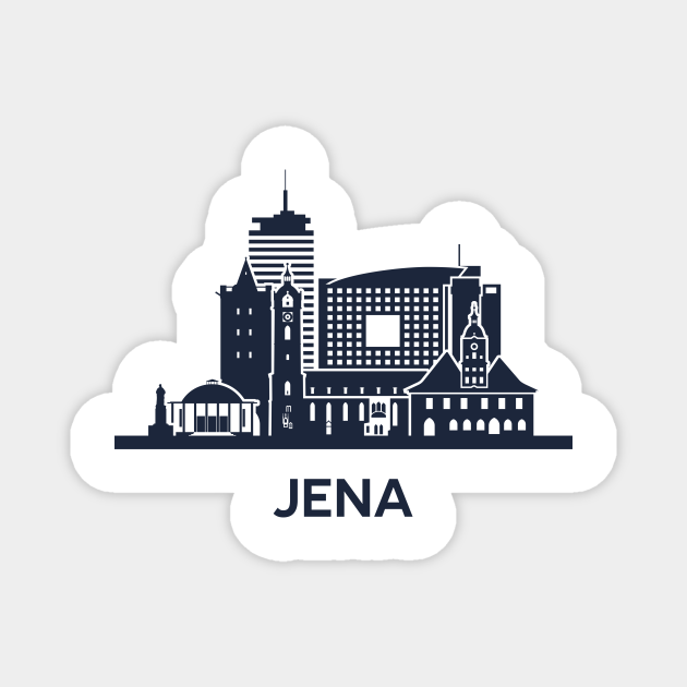 Skyline emblem of Jena, city in Thuringia, Germany - Jena - Magnet ...