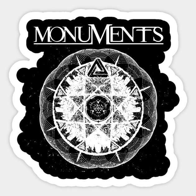 The-Monuments - Monuments Band - Sticker | TeePublic