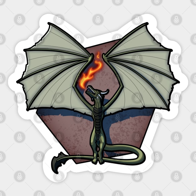 Dragon Logo - Dragon - Sticker | TeePublic