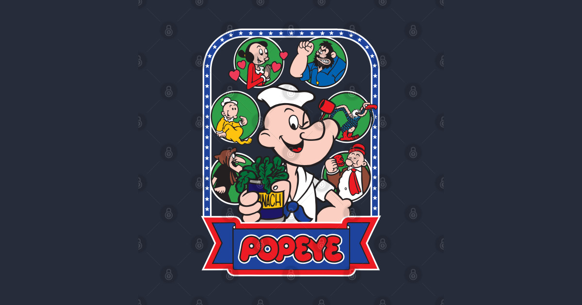 Popeye Arcade Game - Popeye - T-Shirt | TeePublic