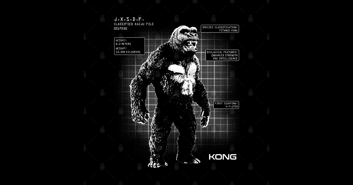 KING KONG '33 : KAIJU FILES - Robzilla - Sticker | TeePublic