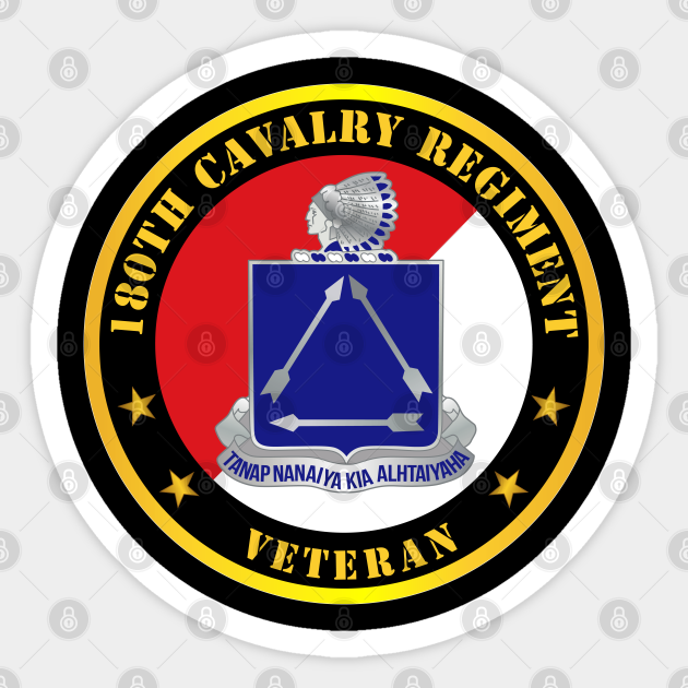 180th Cavalry Regiment Veteran - Red - White X 300 - 180th Cavalry ...