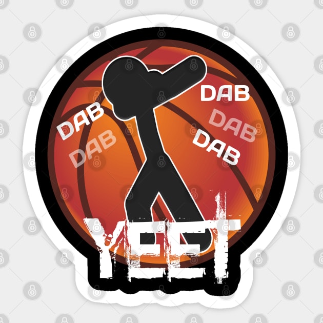 Basketball Yeet Dab Dance - Basketball Player - Sports Athlete - Vector ...