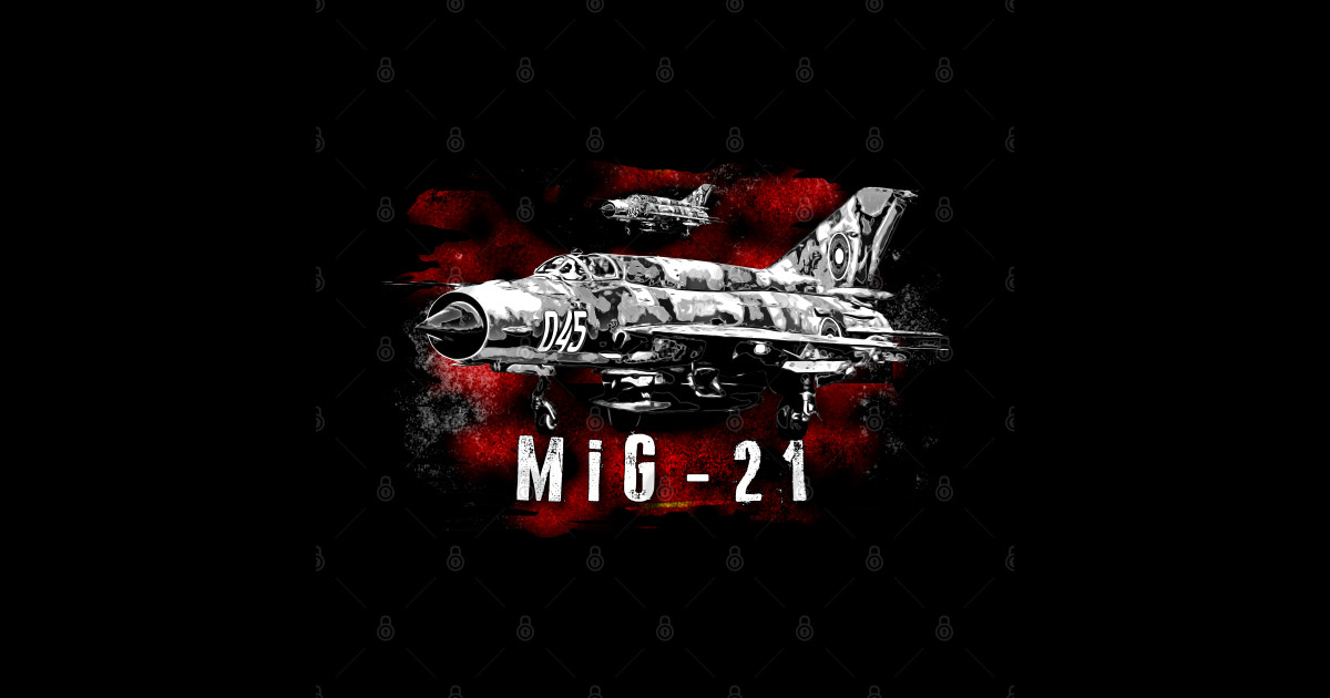 Mig-21 - Mig 21 Jetfighter - Sticker | TeePublic