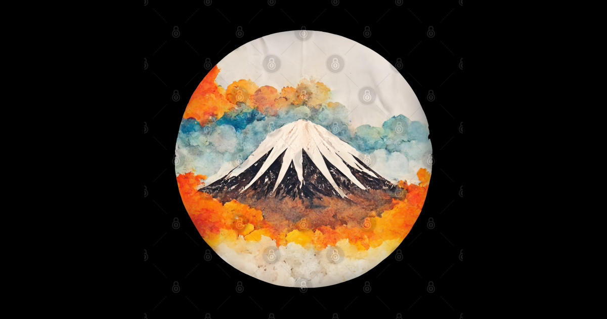 Mt. Fuji - Mt Fuji - Sticker | TeePublic