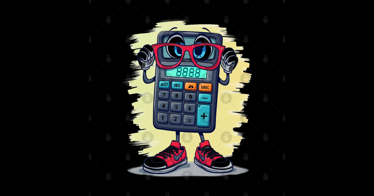 Smart Calculator - Math Calculator - Sticker | TeePublic