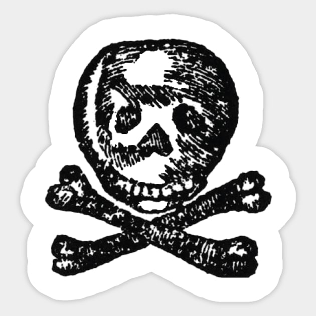 Stamp Act Skull - 1776 - Sticker | TeePublic