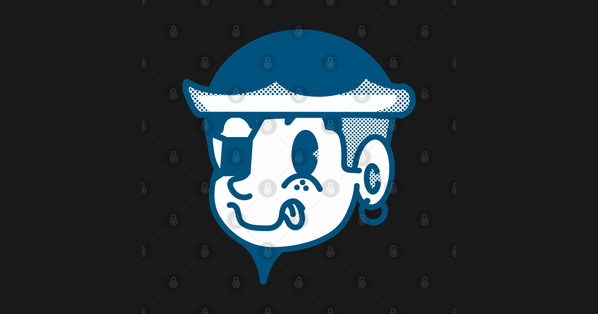 Cute Pirate Cartoon Character - Retro Street Art Illustration - T-Shirt ...