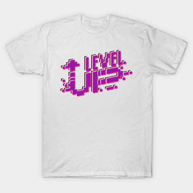 Retro game level up - Retro - T-Shirt | TeePublic