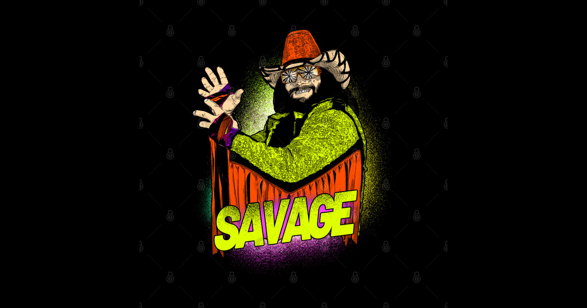 The Savage - Randy Savage - Sticker | TeePublic