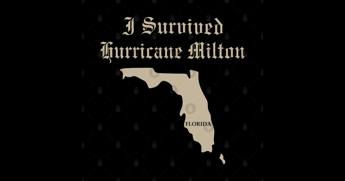 I Survived Hurricane Milton - Hurricane Milton - Sticker | TeePublic