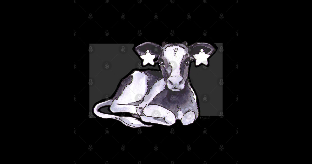 Star cow - Cow - Sticker | TeePublic