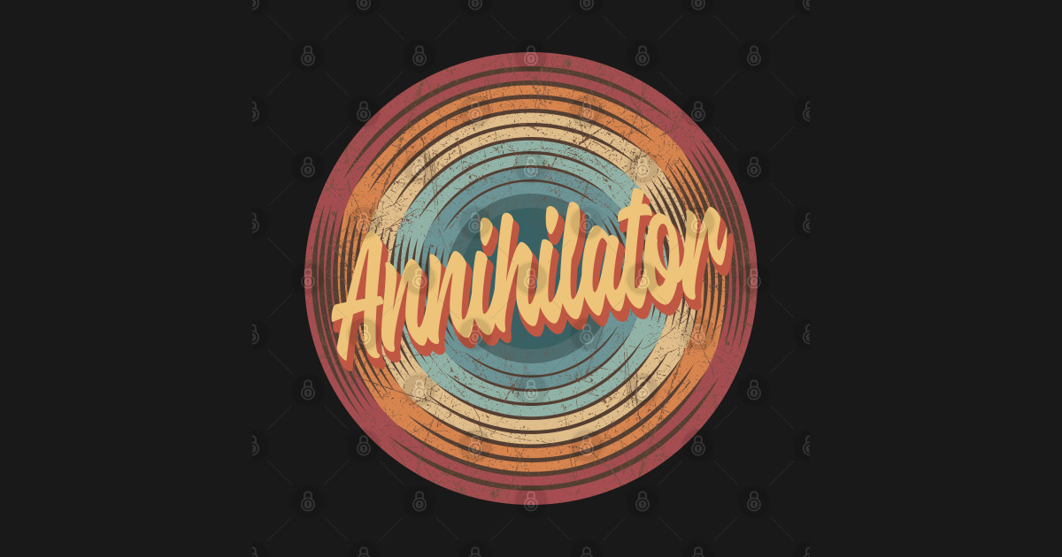 Annihilator Vintage Circle - Musician - T-Shirt | TeePublic
