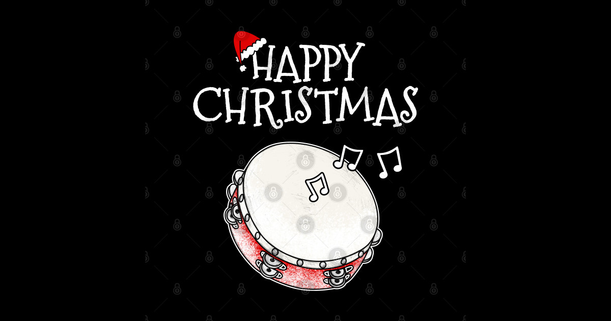 Christmas Tambourine Church Percussionist Musician Xmas 2022