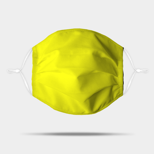 Yellow Face Mask - Yellow - Mask | TeePublic