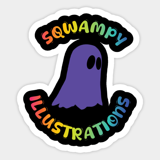 Ghost Logo - Gothic Aesthetic - Sticker | TeePublic