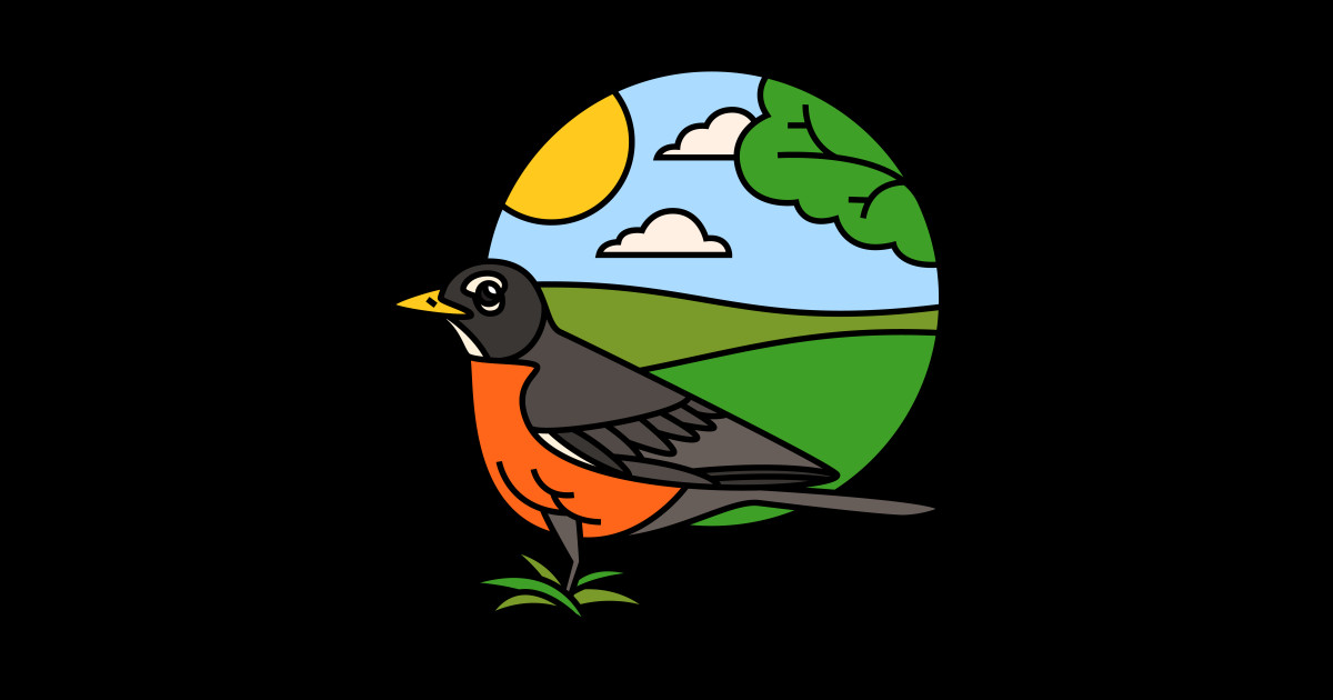American Robin - Bird - Phone Case | TeePublic