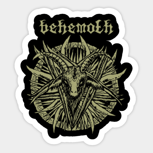 Baphomet Satanic Symbol Behemoth by KRAFTD - Satanic - Sticker | TeePublic