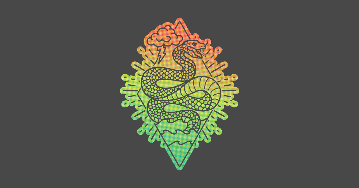 Power Snake Colors - Power Snake - T-Shirt | TeePublic