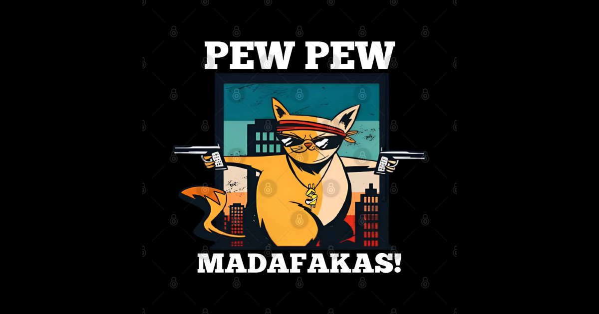 pew pew pew - Pew Pew - Sticker | TeePublic