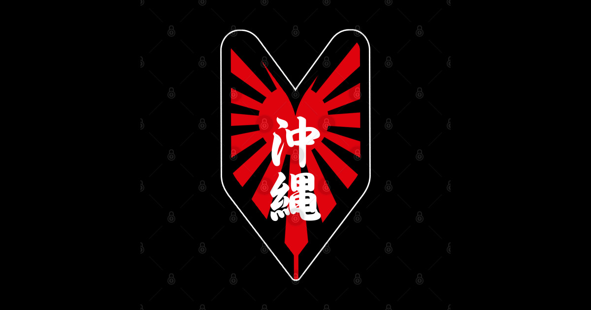 Okinawa Japan Kanji New Driver Sign Drifting JDM Rising Sun Flag Fast X ...