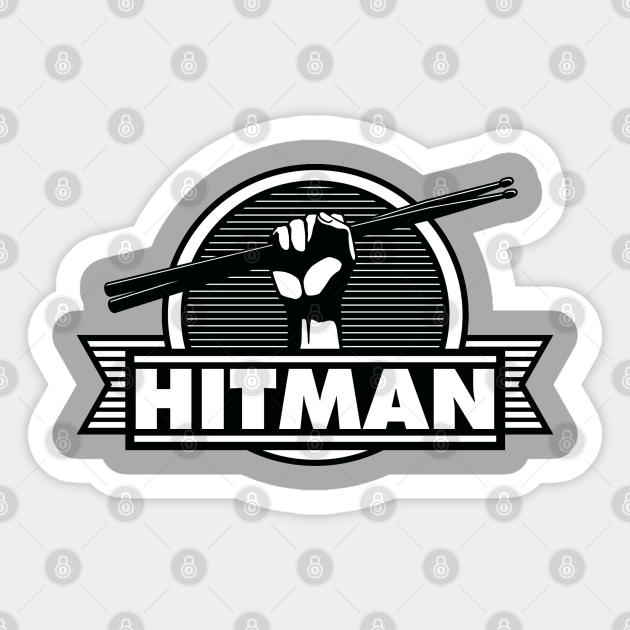 Official HITMAN Percussion T-Shirt - Vehiclecitymusic - Sticker | TeePublic