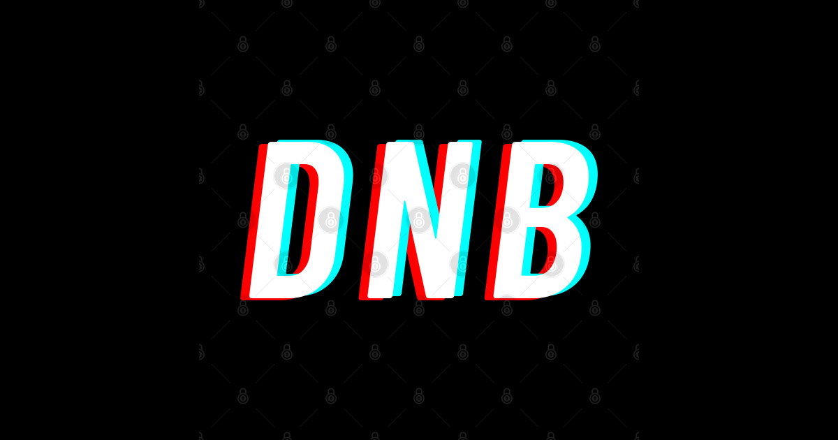 DNB Drum and Bass Glitch Effect - Drum And Bass Musical Genre - Sticker ...