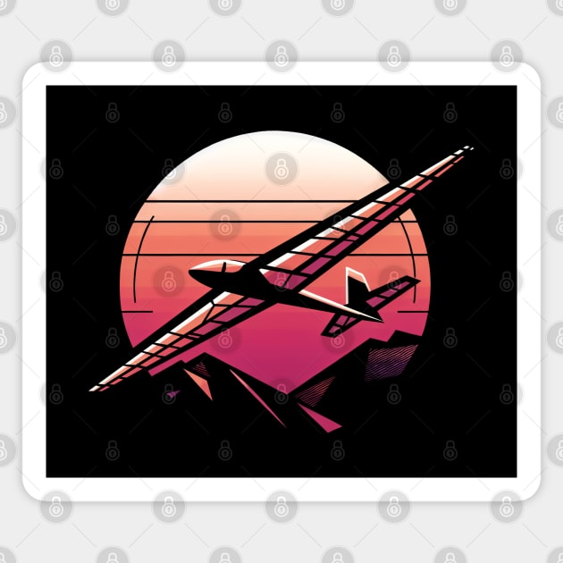 Glider Sailplane Biplane - Glider - Sticker | TeePublic