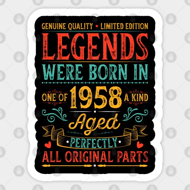 Legends Were Born In 1958 Birthday - Legends Were Born In 1958 Birthday ...