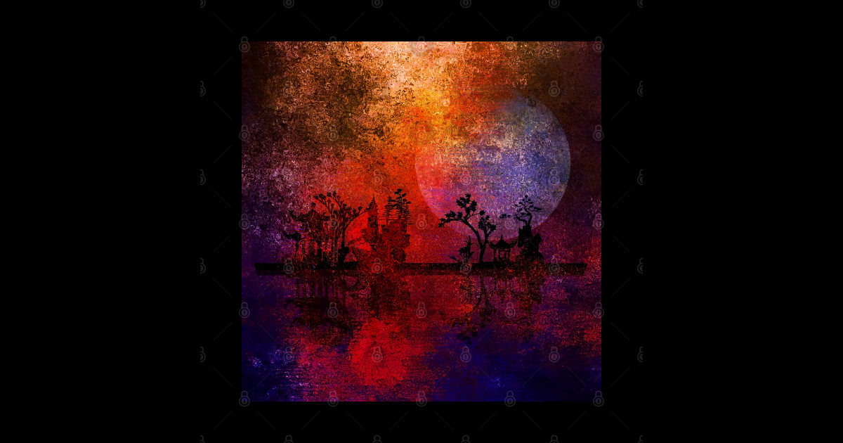 Asia Landscape - Asia - Sticker | TeePublic