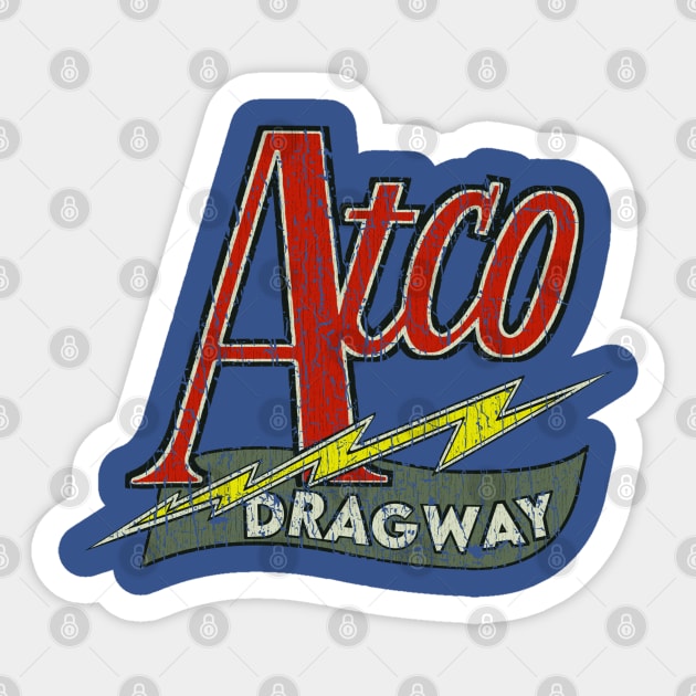 Atco Dragway 1960 Vintage - 60s - Sticker | TeePublic