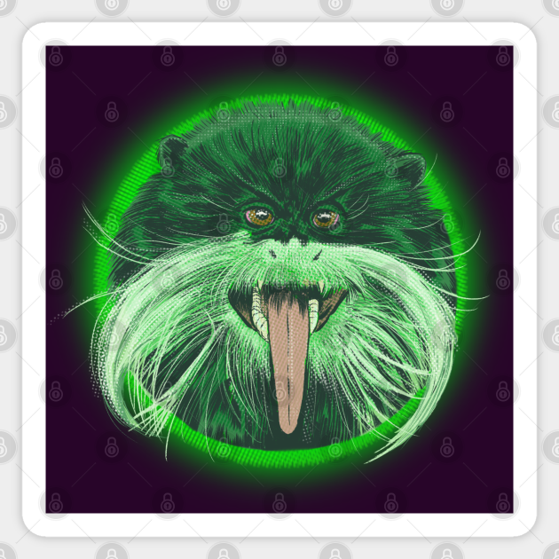 Glowing Monkey - Monkey - Sticker | TeePublic