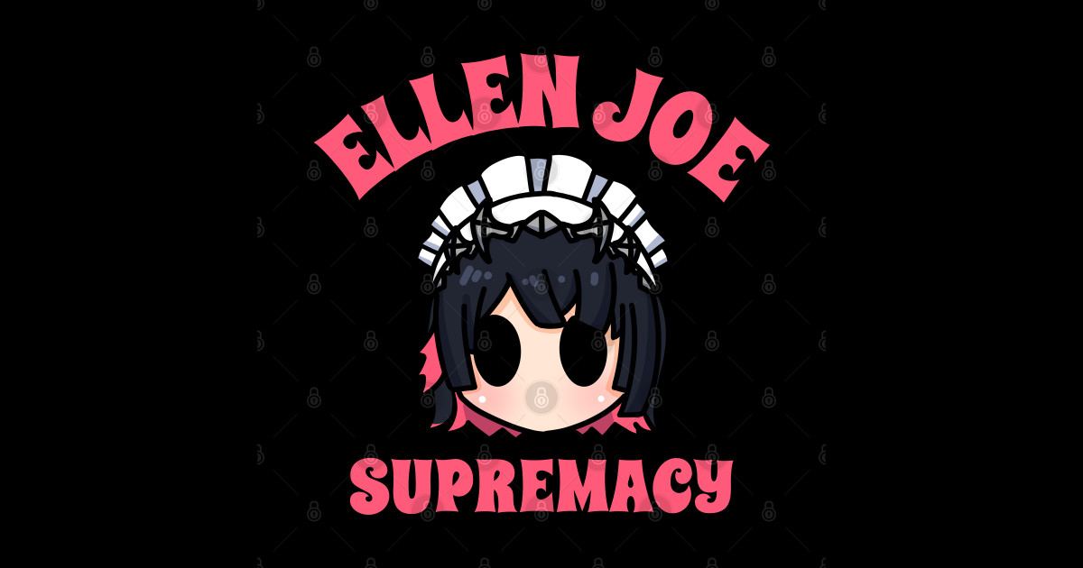Zenless zone zero zzz ellen joe supremacy typography chibi head ...