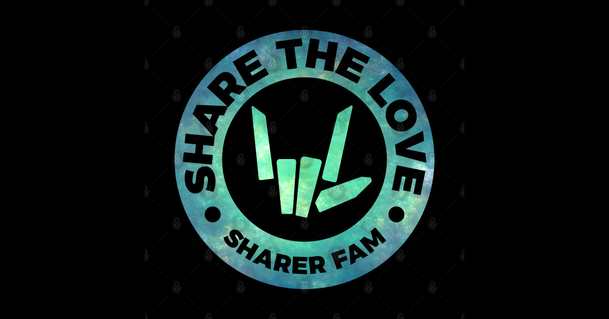 Share The Love Galaxy - Share The Love - Sticker | TeePublic