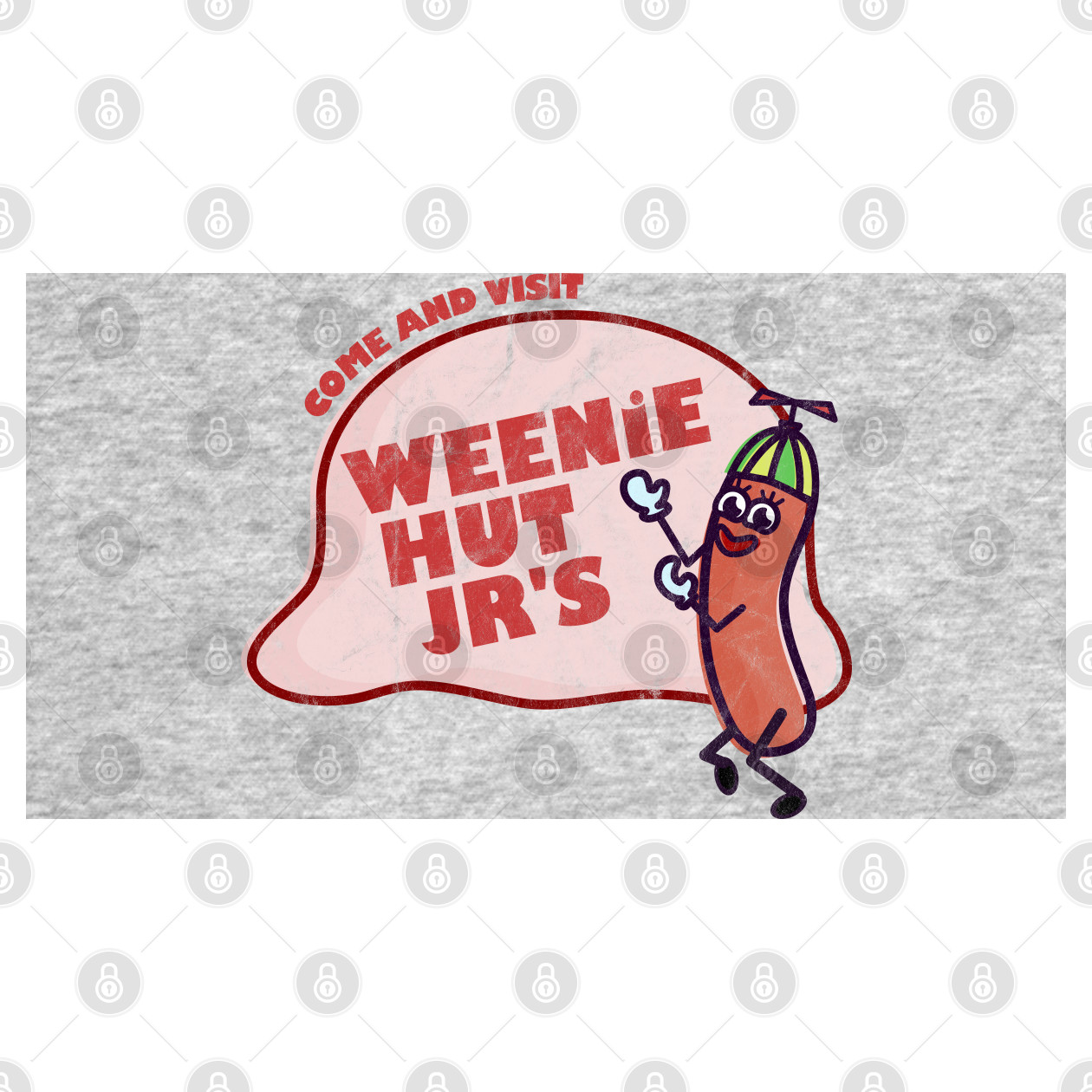 Weenie Hut Jr's logo - old and washed - Spongebob - T-Shirt | TeePublic