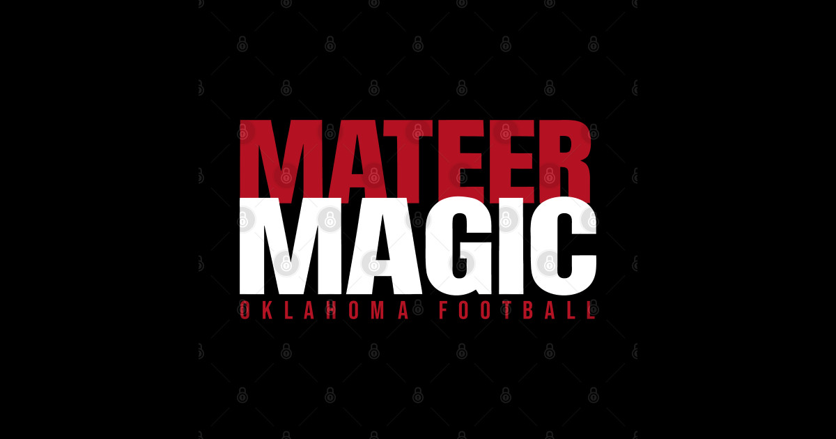 Oklahoma Sooners John Mateer Magic - Oklahoma Sooners - Sticker | TeePublic