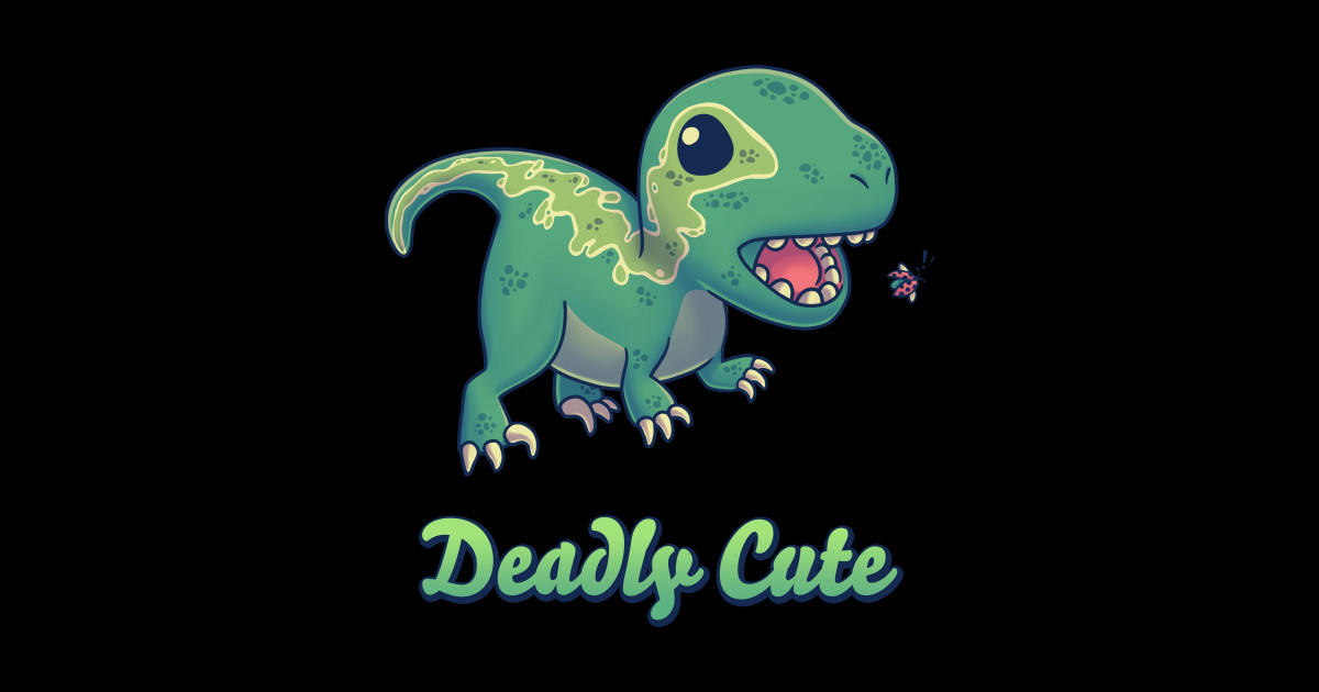 Deadly Cute Raptor // Kawaii Dinosaur, Paleontology, Animals - Dinosaur ...
