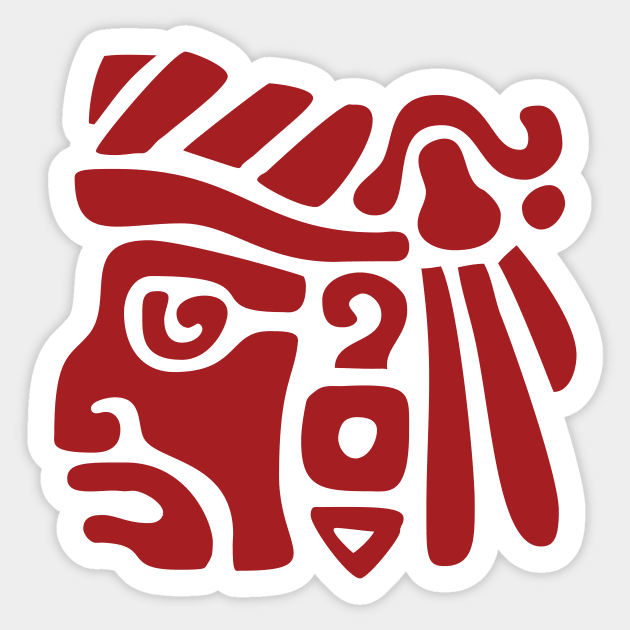 Aztec Warrior Mask - Aztec - Sticker | TeePublic