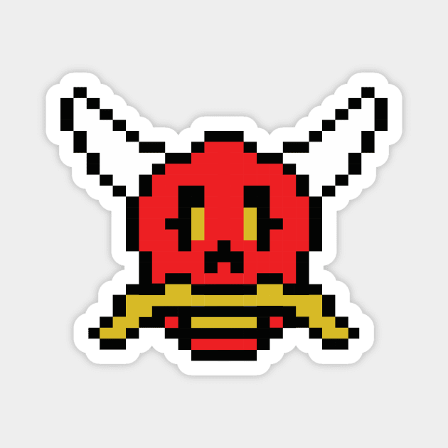 8-bit Oni Logo - Pixelart - Magnet | TeePublic